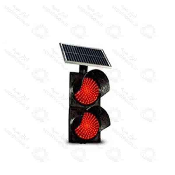 چراغ راهنمایی و رانندگی دو خانه سولار چراغ 2 خانه Led ابزار سپه